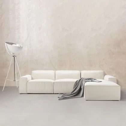 Oasis Modern Low Profile Sofa in Latex Collection