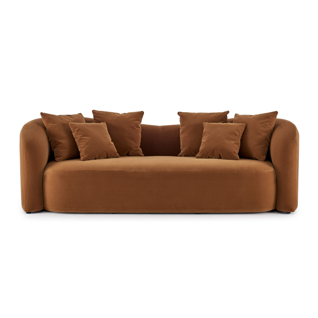 Aria Modern Curved Back Block Sofa