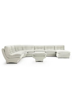 Carsons Mid Century Curved Modular Sofa Collection