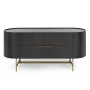 Juniper Modern Italian Long Round Edge High Gloss 2-Drawer Sideboard