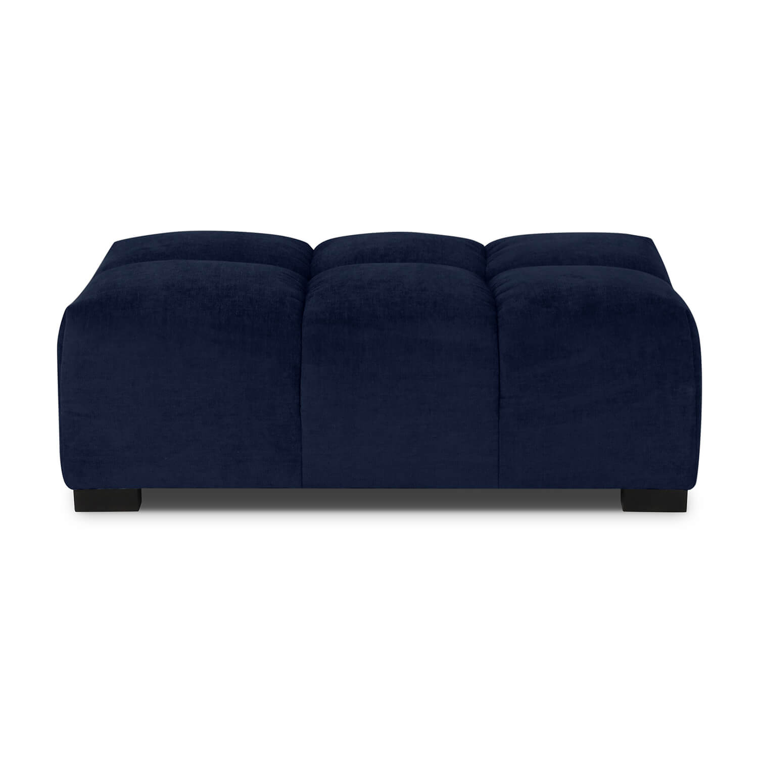 Tufted Sofa / TF028 Side Ottoman Chenille Helios-Azure Blue — Planner 5D