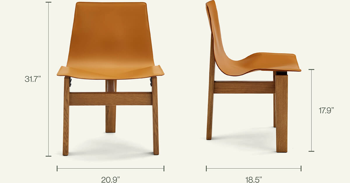 Angelo Mangiarotti Tre 3 Leather and Wood Dining Chair
