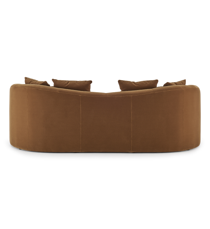 Aria Modern Curved Back Block Sofa