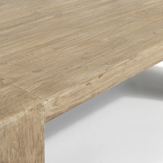 EM Wabi-Sabi Rustic Rectangular Reclaimed Wood Coffee Table with...